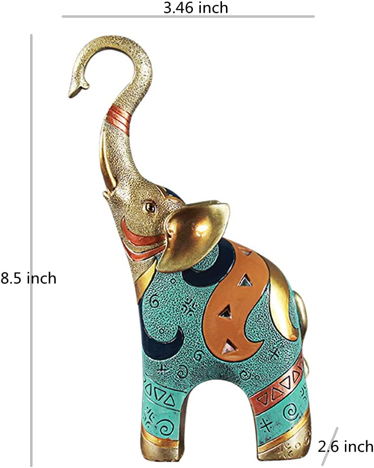 sugutee Good Luck Large Elephant Statue Decorations for Home, Elephant ...