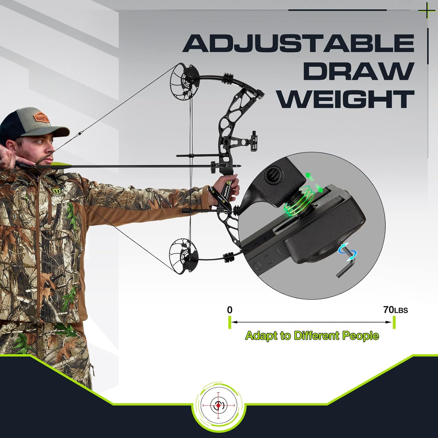 Set Of Draws Compound Bow Kit - Compound Bow And Arrows For Adults ...