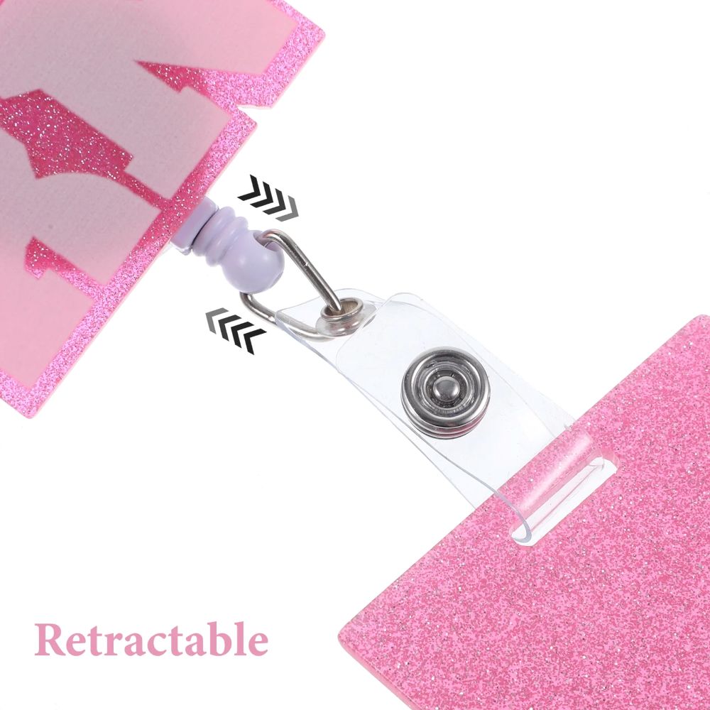 Nurse Badge Card Nurse Nursing Accessory Glitter Vertical Badge ...